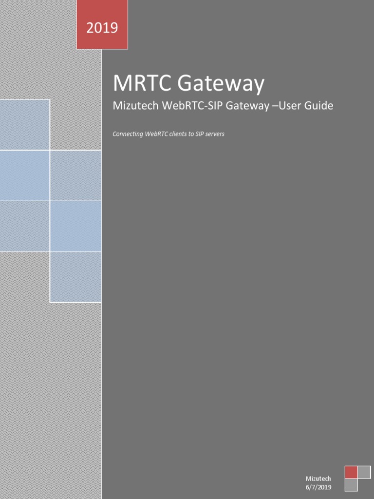 WebRTC SIP Gateway Doc PDF | PDF | Session Initiation Protocol | Port (Computer Networking)