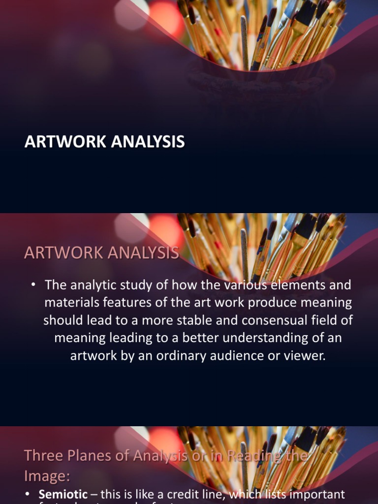 Artwork Analysis | PDF | Composition (Visual Arts) | Symmetry