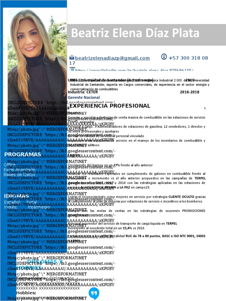 CV Beatriz Diaz | PDF | Ecuador | Marketing