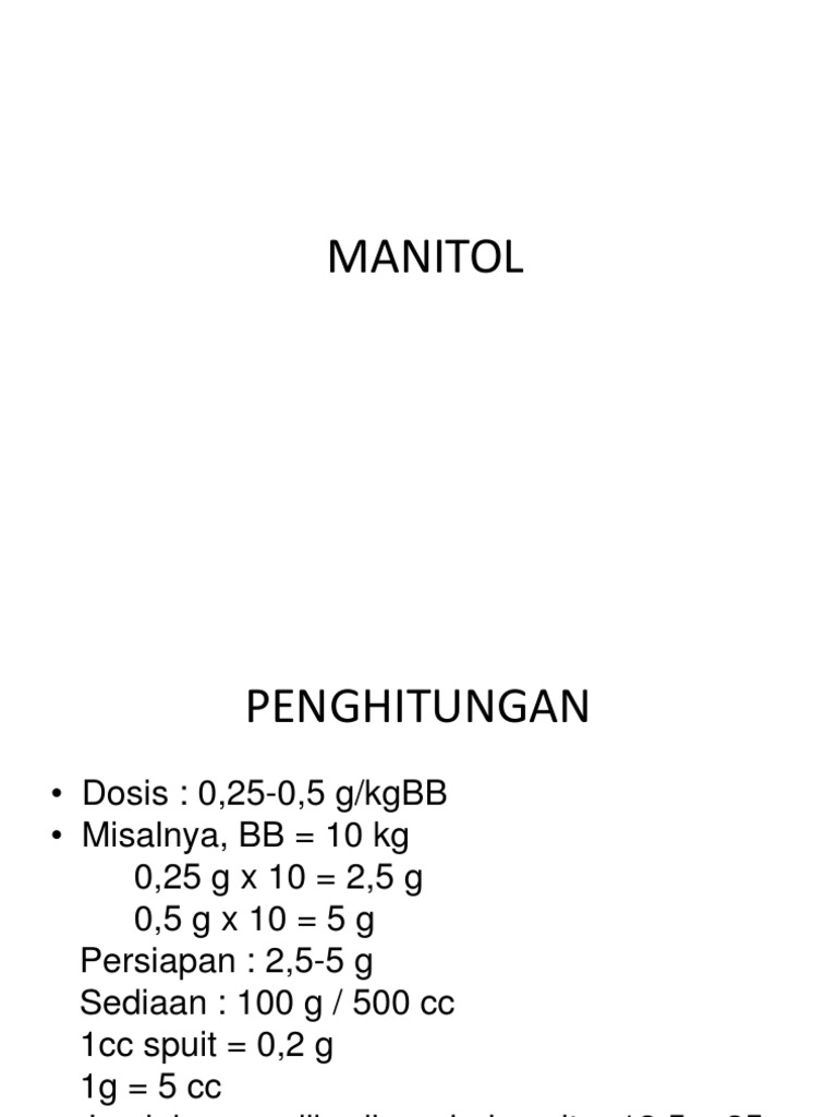 Manitol | PDF
