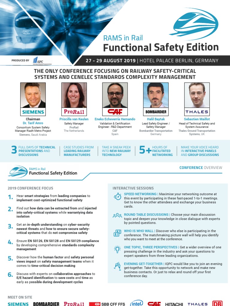 RAMS Conference Agenda - IQPC | PDF | Rail Transport | Brand