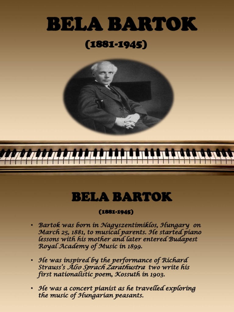 Bela Bartok | PDF | Musical Forms | Musical Compositions