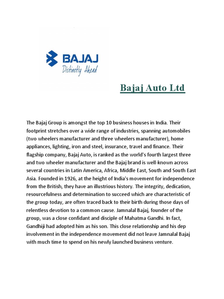 Bajaj Auto | PDF | Corporate Social Responsibility | Economies