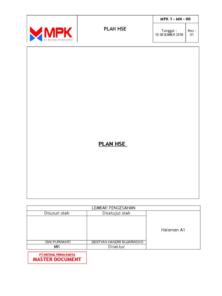 Plan Hse MPK | PDF