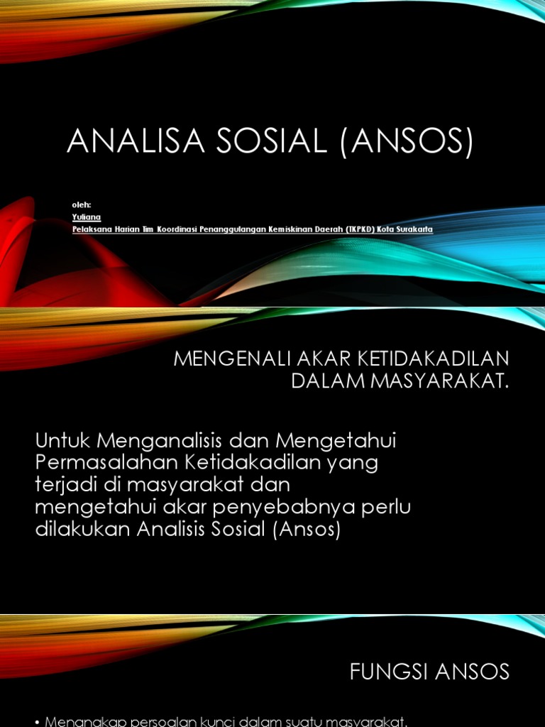 ANALISA SOSIAL (ANSOS) - Yuli | PDF