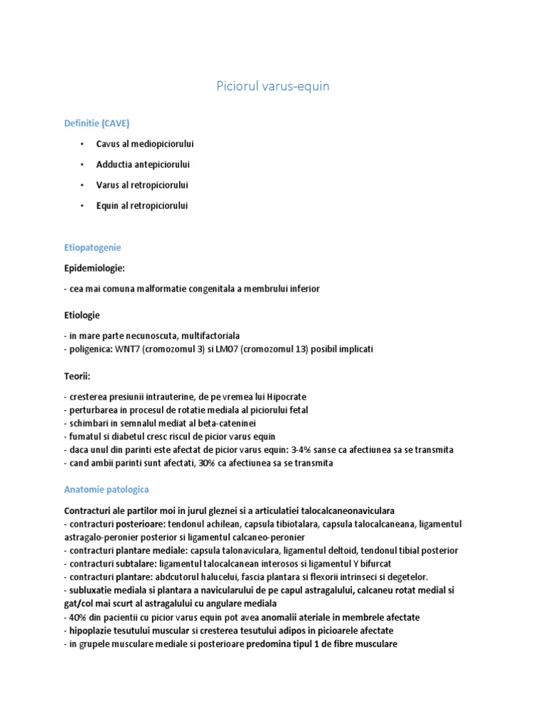 Piciorul Varus | PDF
