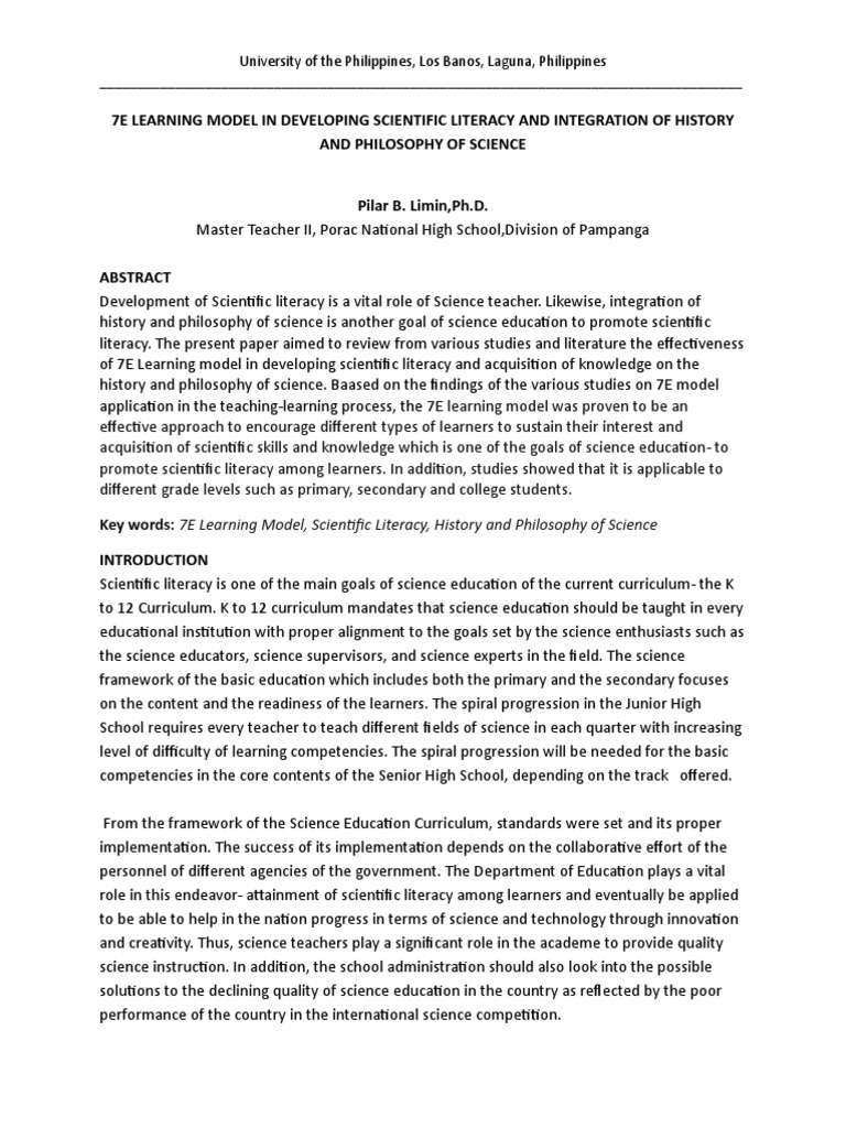 Pilarlimin Sample RRL Embedded in The Introduction | PDF | Curriculum ...