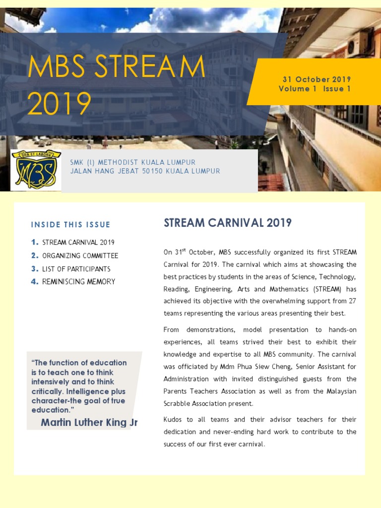 STREAM CARNIVAL NEWSLETTER A | PDF
