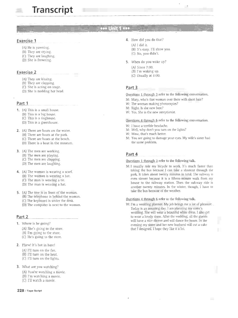 Very-easy-TOEIC - Script | PDF