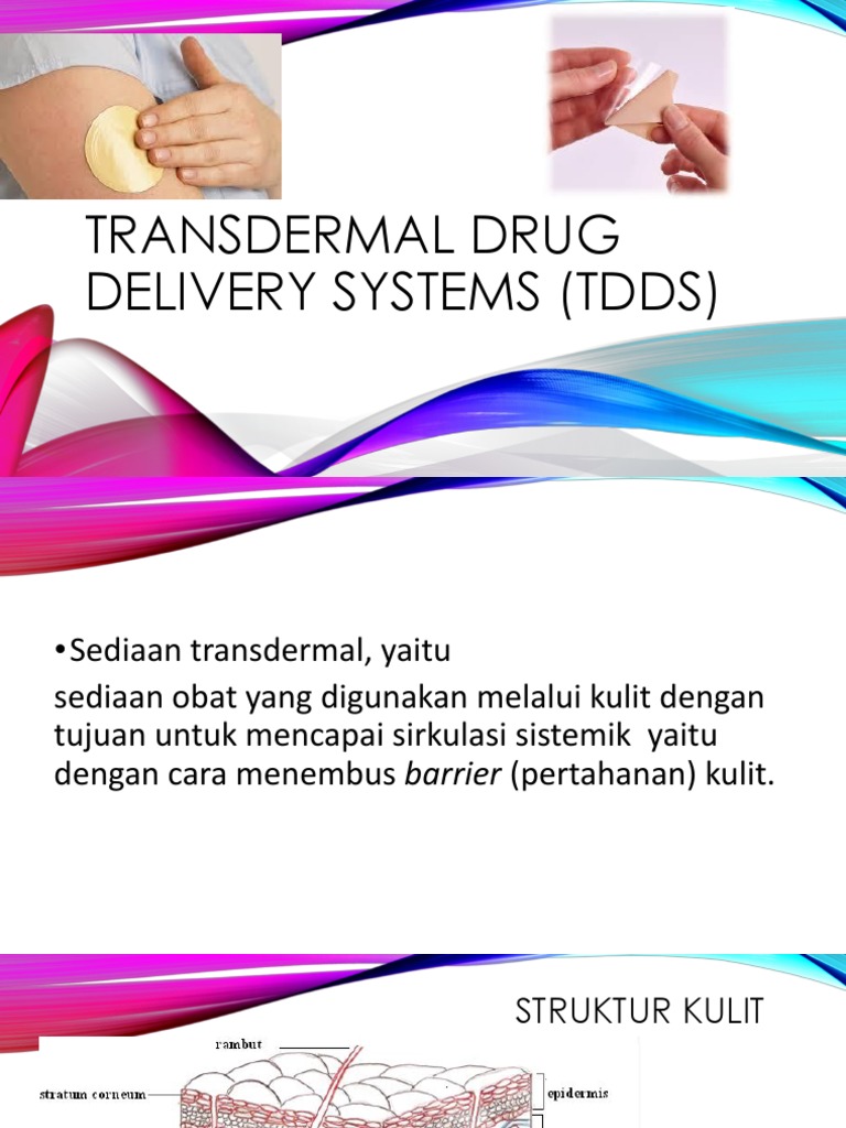 P14. Transdermal Drug Delivery Systems (TDDS) | PDF