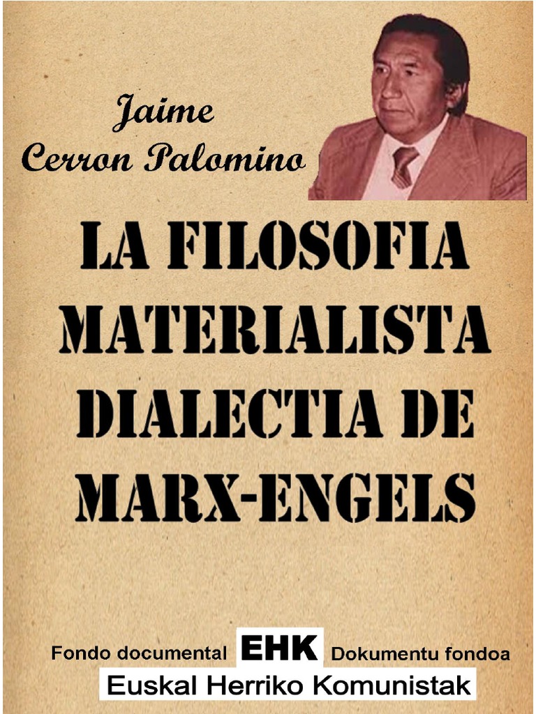 La Filosofia Materialista Dialectica MARX ENGELS | PDF | Dialéctico ...