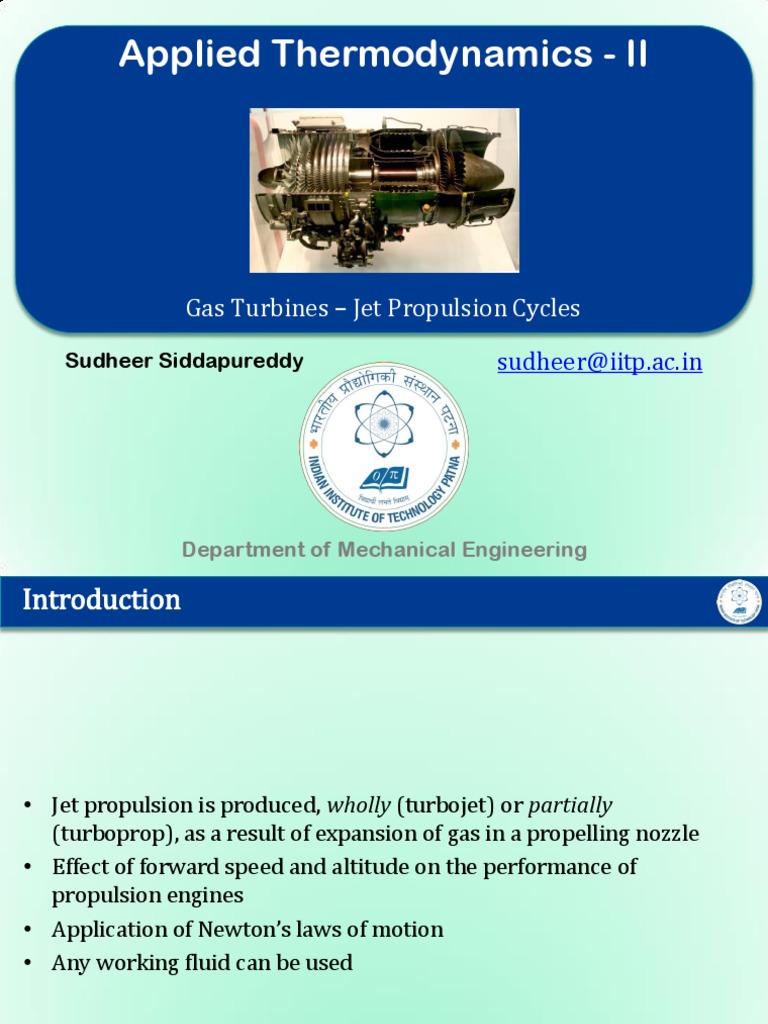06 Applied Thermodynamics - Jet Propulsion Cycles | PDF | Jet Engine ...