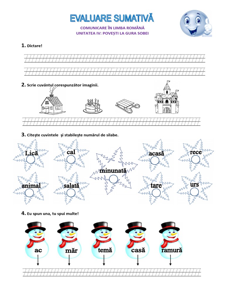 Evaluare Sumativa - CLR | PDF