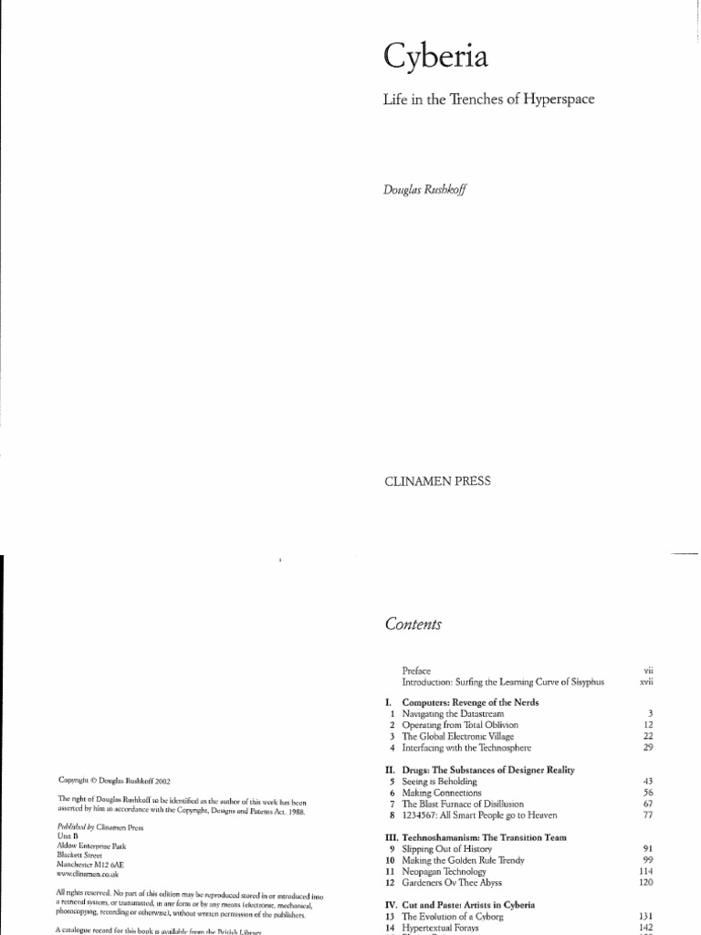 (Douglas Rushkoff) Cyberia Life in The Trenches o (BookFi) PDF | PDF