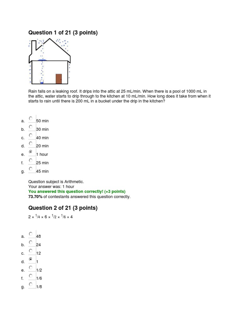 Caribou | PDF | Question | Discrete Mathematics