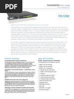 RX8200 Datasheet | PDF | High Definition Television | Digital Audio