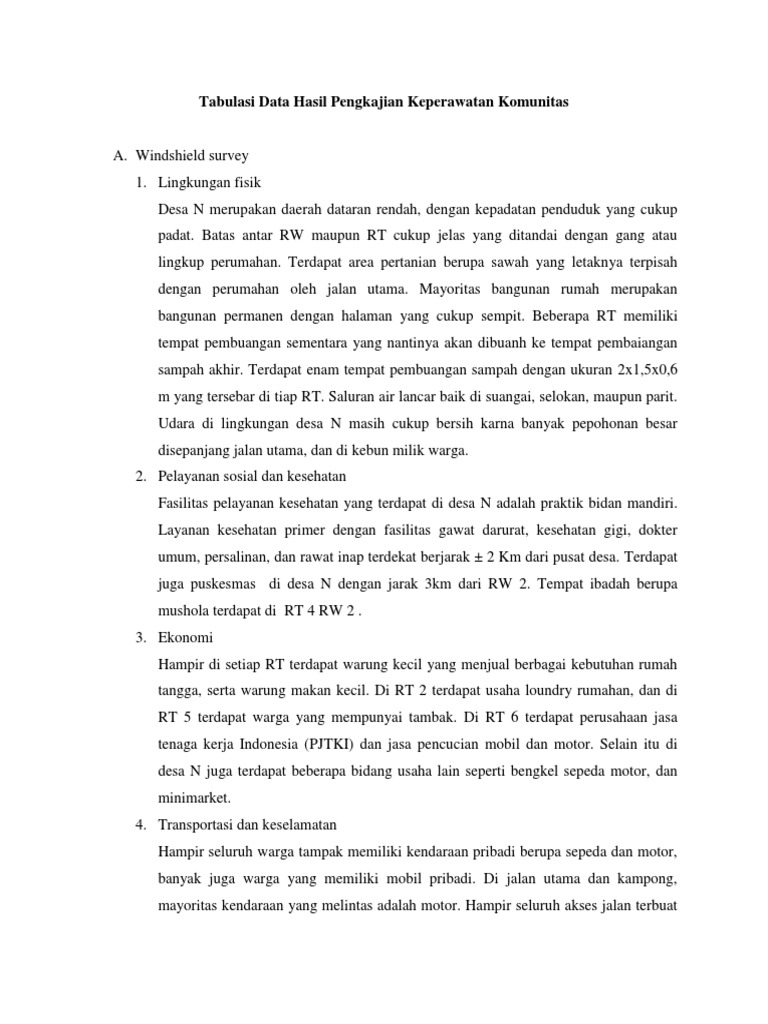 Windshield Survey | PDF