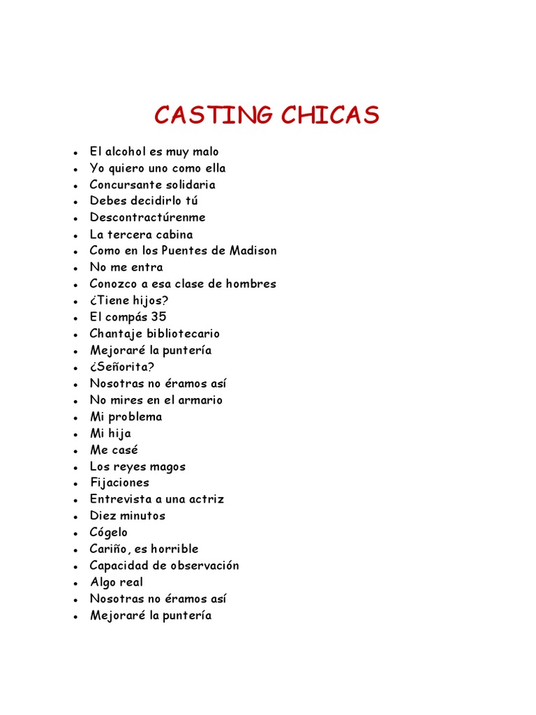 Monólogos para Casting | PDF