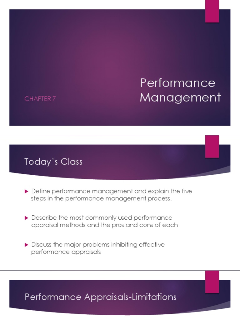 Chapter 7-Performance Management | PDF | Performance Appraisal ...