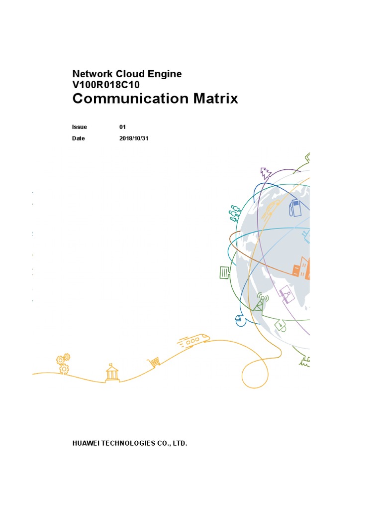 NCE V100R018C10 Communication Port Matrix 01-C | PDF | Port (Computer ...