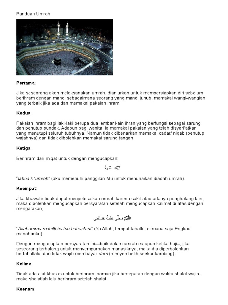 Doa Umrah | PDF
