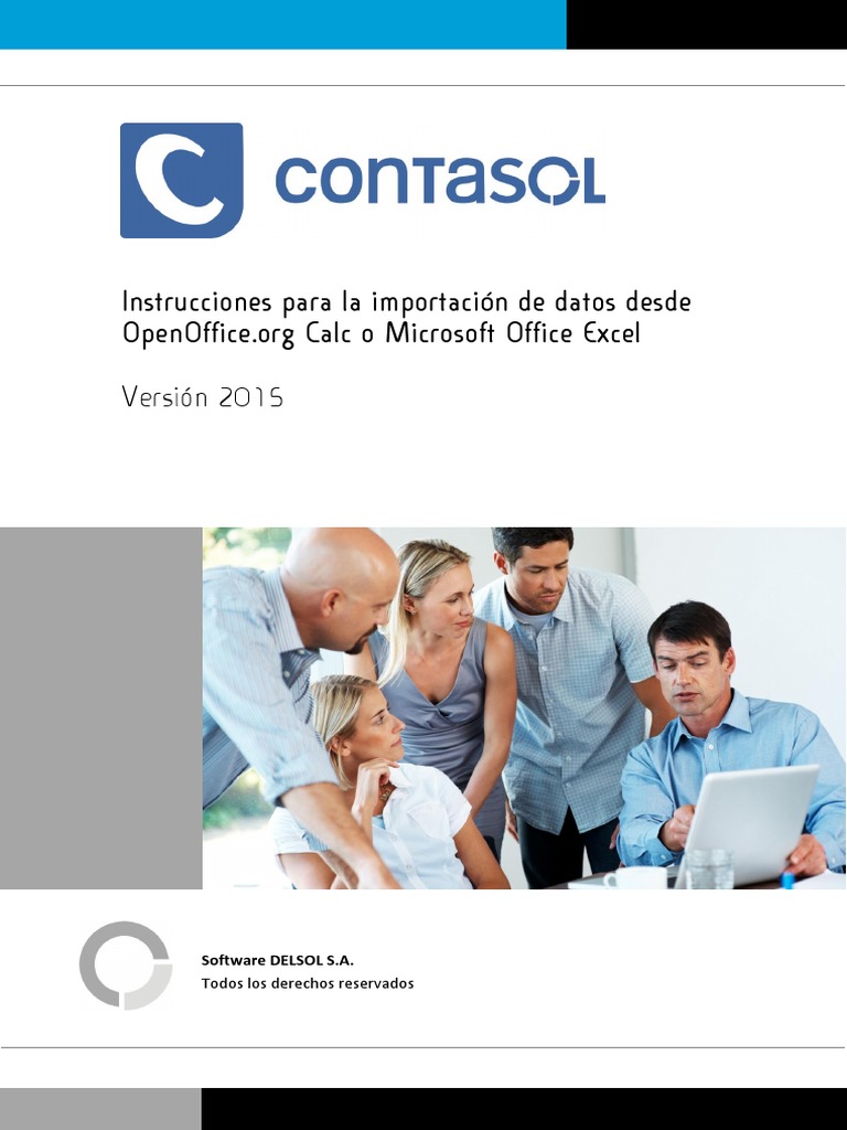 ContaSOL Importacion Excel Calc | PDF | Factura | Microsoft Excel