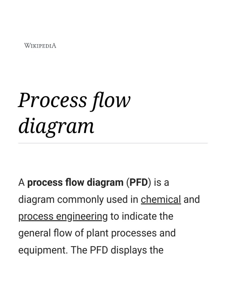 Process Flow Diagram - Wikipedia PDF | PDF | Business Process ...