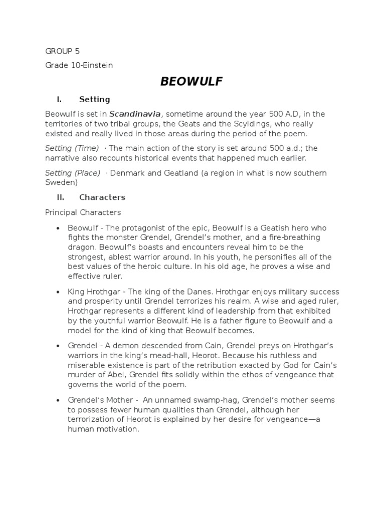Beowulf pAPRINT | PDF | Beowulf | Geats