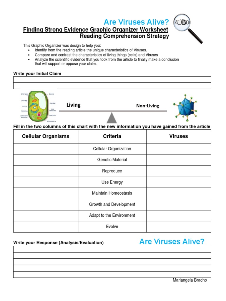 4B Finding Strong Evidence Graphic Organizer | PDF