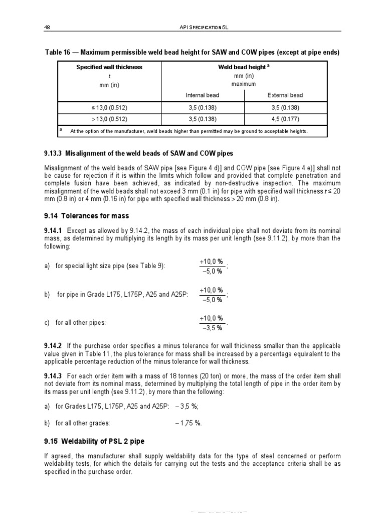Misalignment Tolerance | PDF | Engineering Tolerance | Pipe (Fluid ...