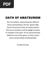 Intramurals Program Sample | PDF | Cultural Conventions