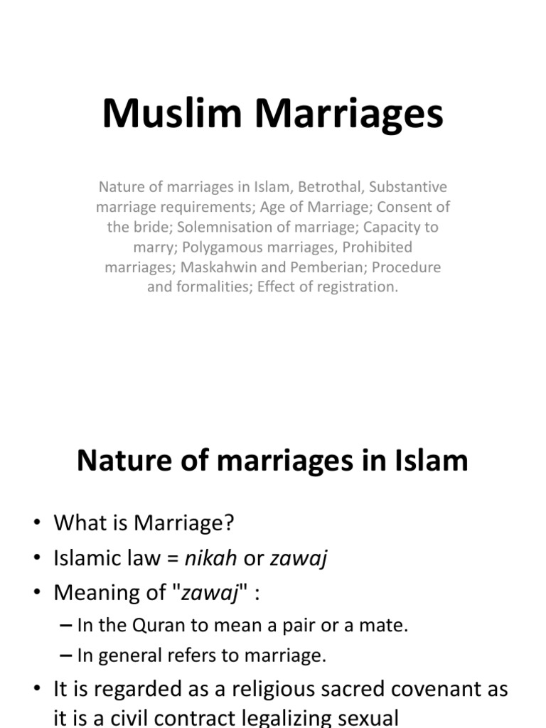 Muslim Marriages | PDF | Marriage | Muhammad