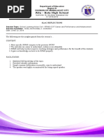 Activity Completion Report: 1 Slac (School Learning Action Cell) Session | PDF | Reading ...