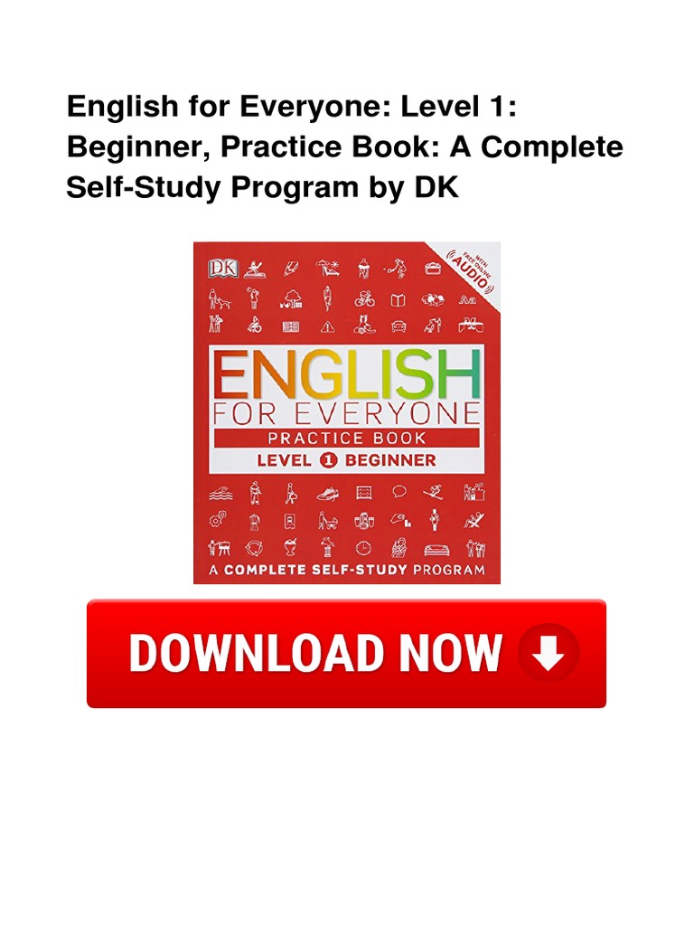 English for Everyone Level 1 Practice Book | PDF