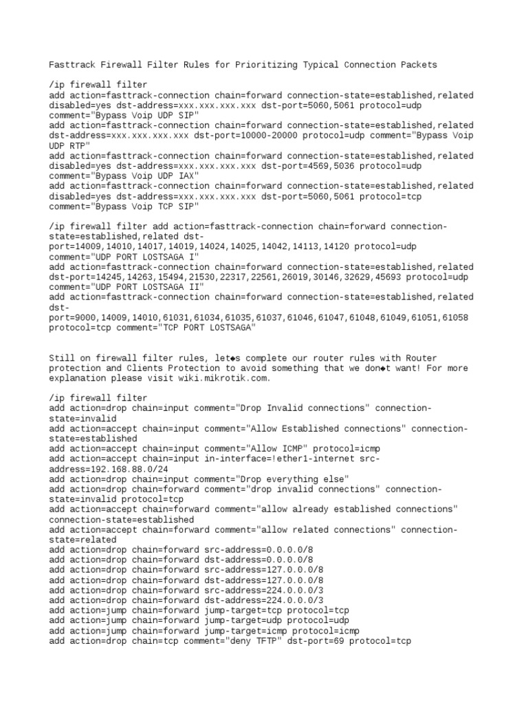 Fasttrack Firewall | PDF | Firewall (Computing) | Voice Over Ip