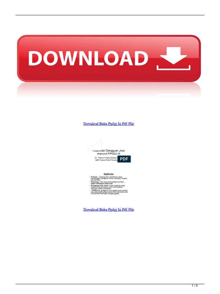 Buku Ppdgj Iii Pdf File Pdf Pdf