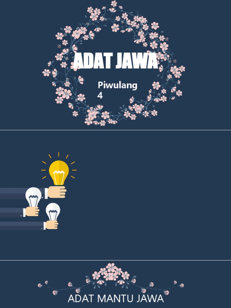 Catur Wedha dalam Adat Mantu Jawa | PDF
