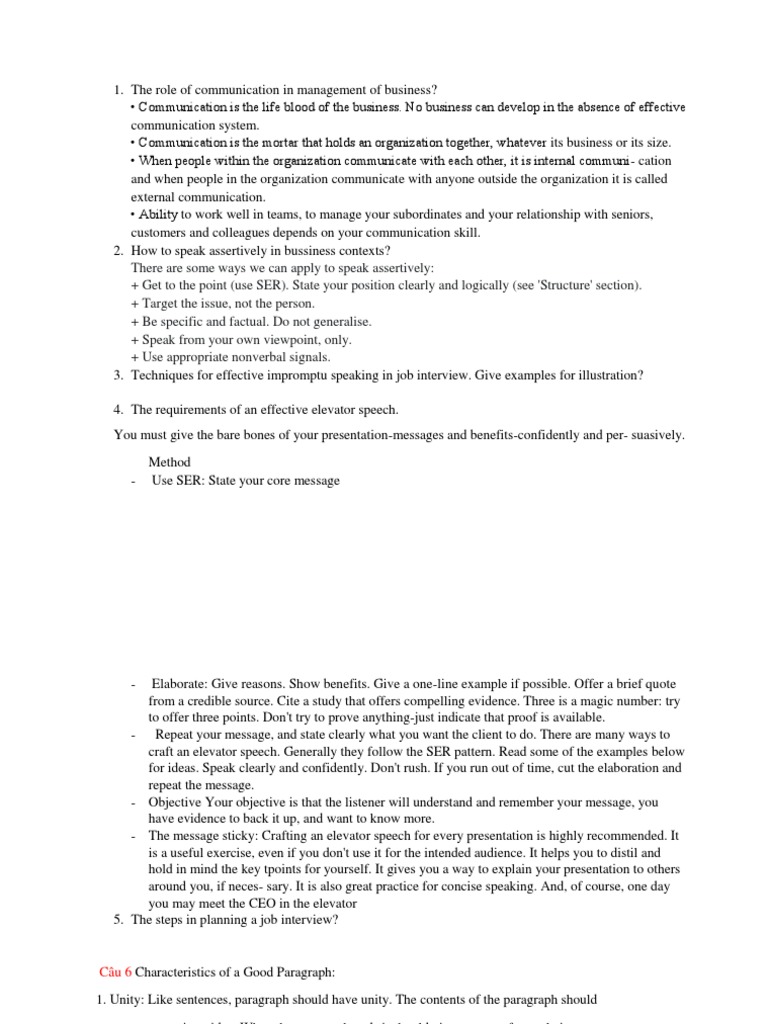 Characteristics of A Good Paragraph | Download Free PDF | Paragraph ...