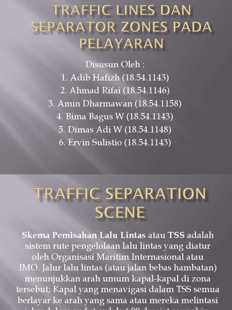 Traffic Lines Dan Separator Zones Pada Pelayaran | PDF