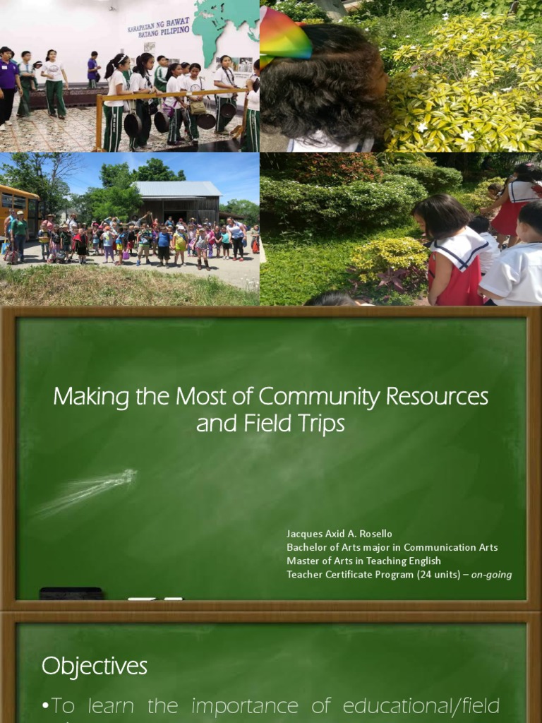 Community Resources and Field Trips | PDF | Teachers | Pedagogy