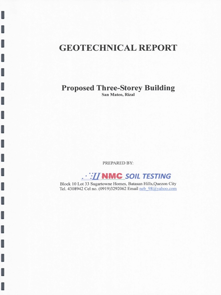 Geotechnical Report | PDF