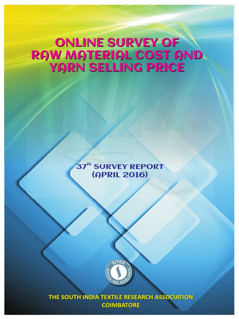 37 - Survey Report | PDF | Textiles | Textile Arts