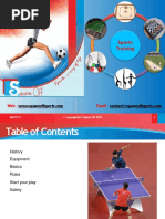 Basic Skills of Table Tennis | PDF