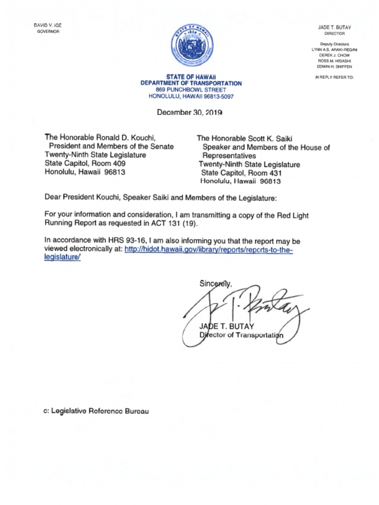 ACT13119 Red Light Running Report | PDF