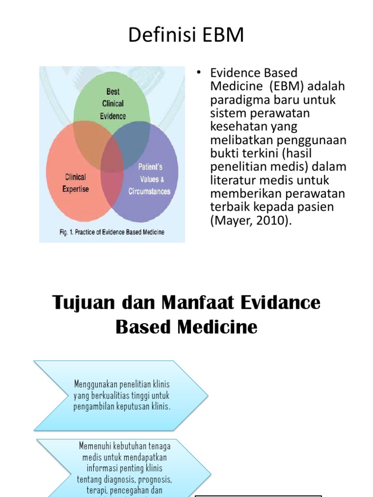 Definisi Dan Tujuan EBM | PDF