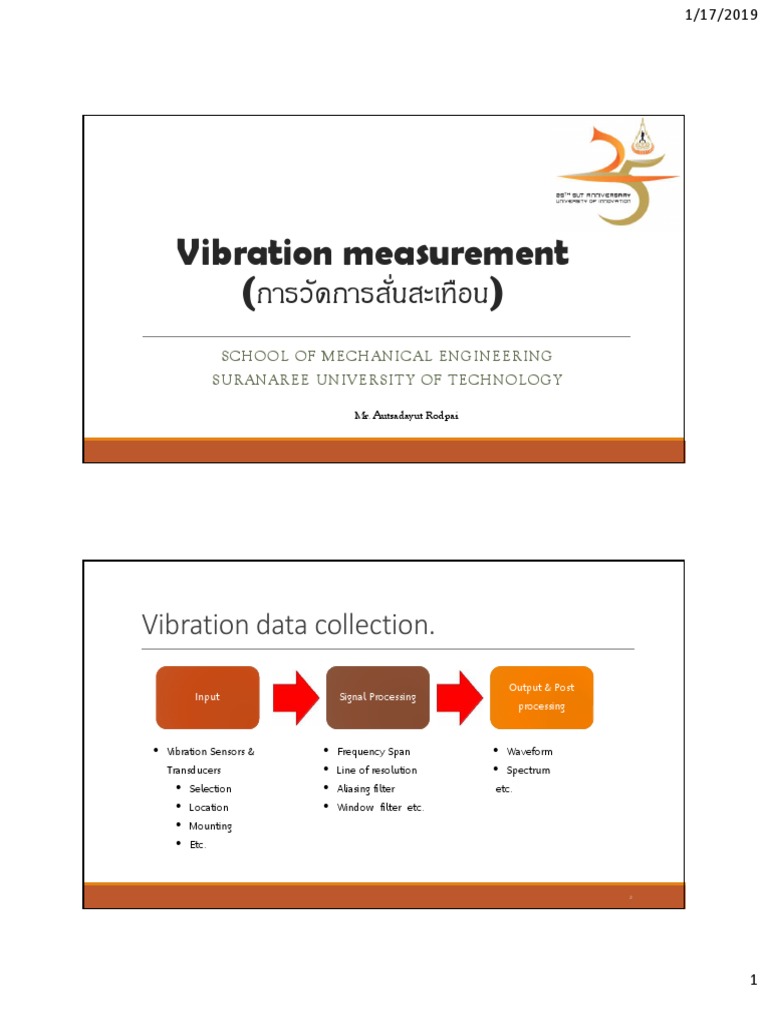 Vibration Measurement | PDF | Accelerometer | Spectral Density