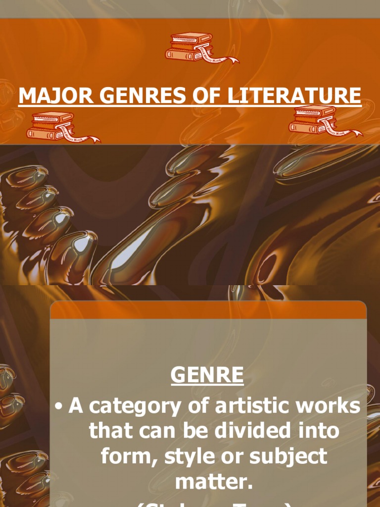 Major Genres of Literature | PDF | Plot (Narrative) | Poetry
