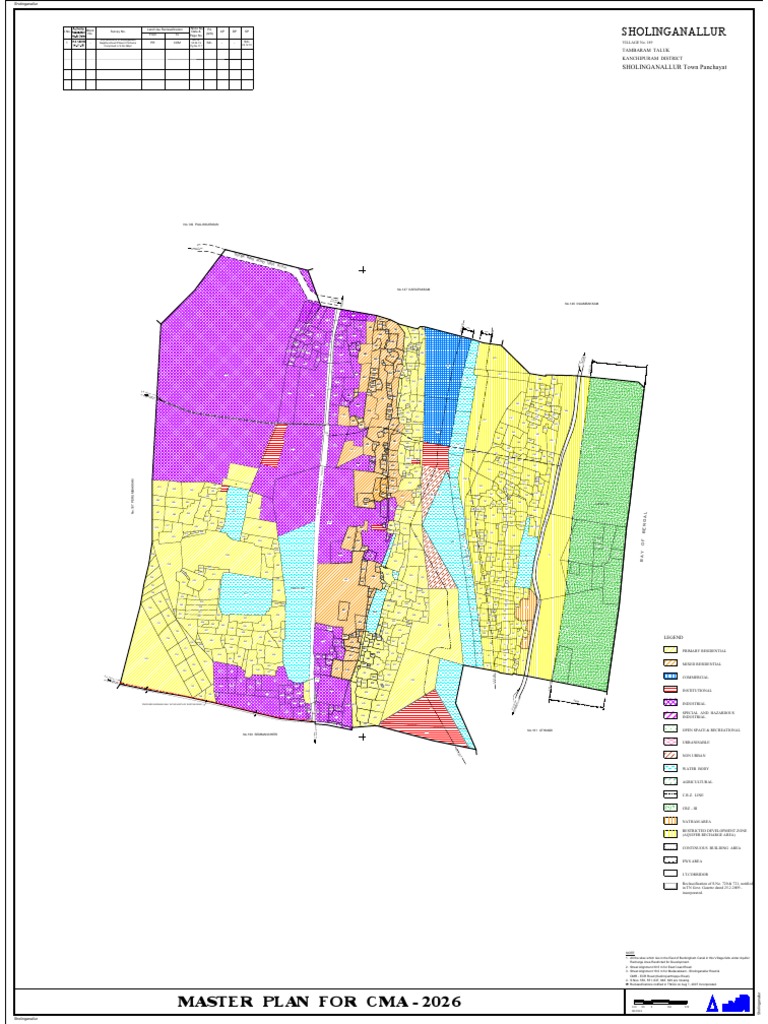Sholinganallur Land Use Map Overview | PDF