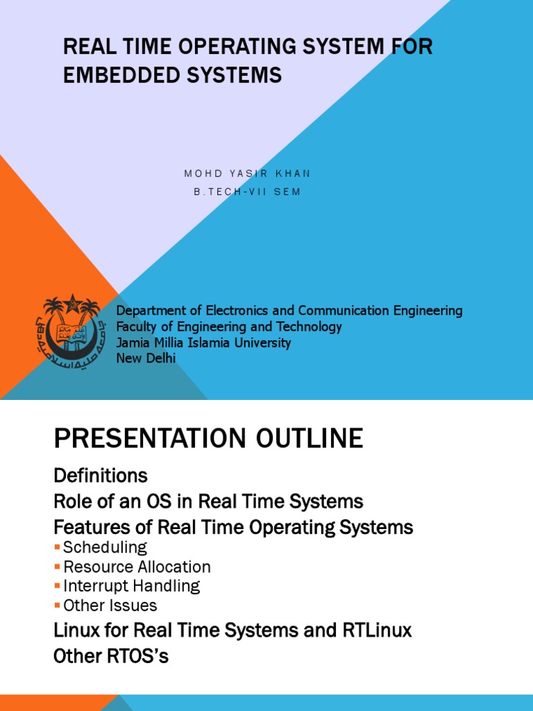 Real-Time Operating Systems in Embedded Systems | PDF | Scheduling ...