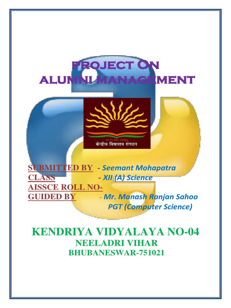 Alumni Management System Project Report | PDF | Linked In | Social ...